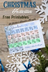 December Christmas Bucket List Ideas & Activities - A Mother's Random ...