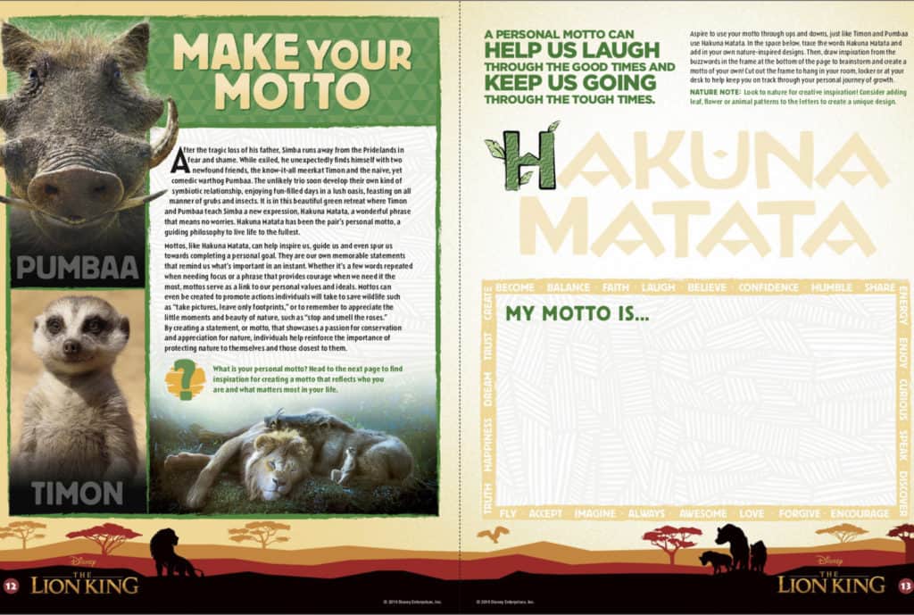 Disney's The Lion King Activity Sheets & Pages - A Mother's Random Thoughts