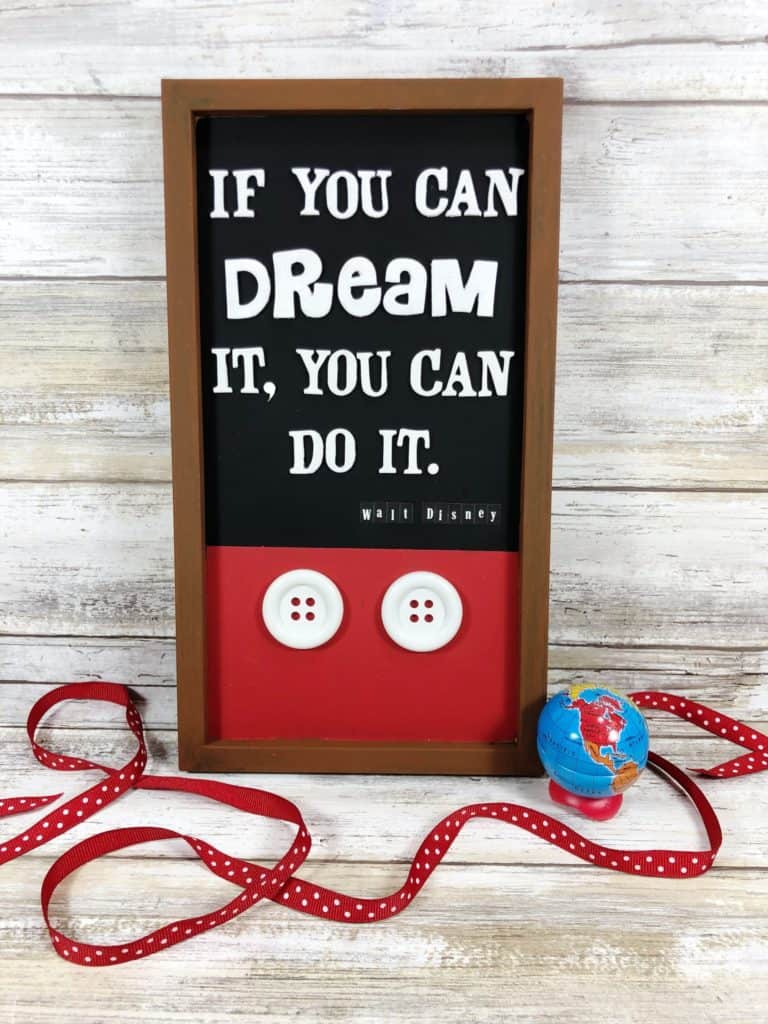 DIY Disney Sign From Dollar Store Materials - A Mother's Random Thoughts
