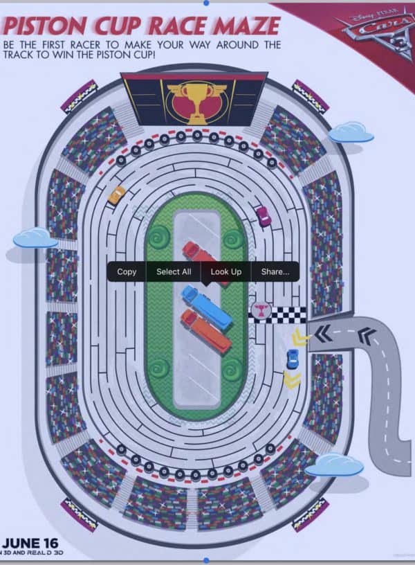 Cars 3: MOVIE ACTIVITY PAGES FOR KIDS - A Mother's Random Thoughts